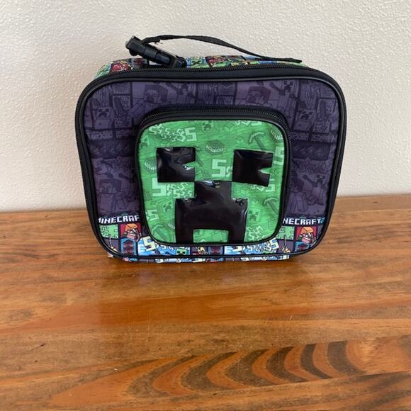 Minecraft | Other | Minecraft Creeper Soft Insulated Lunch Box Bag ...